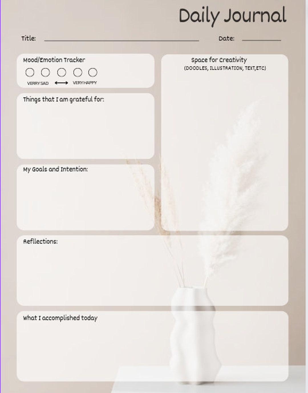 Daily Prompts Journal Printable Journaling Prompts Digital Daily ...