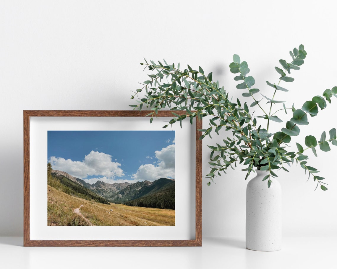 Colorado Meadow Poster, Download Art, Mountains Landscape Poster ...