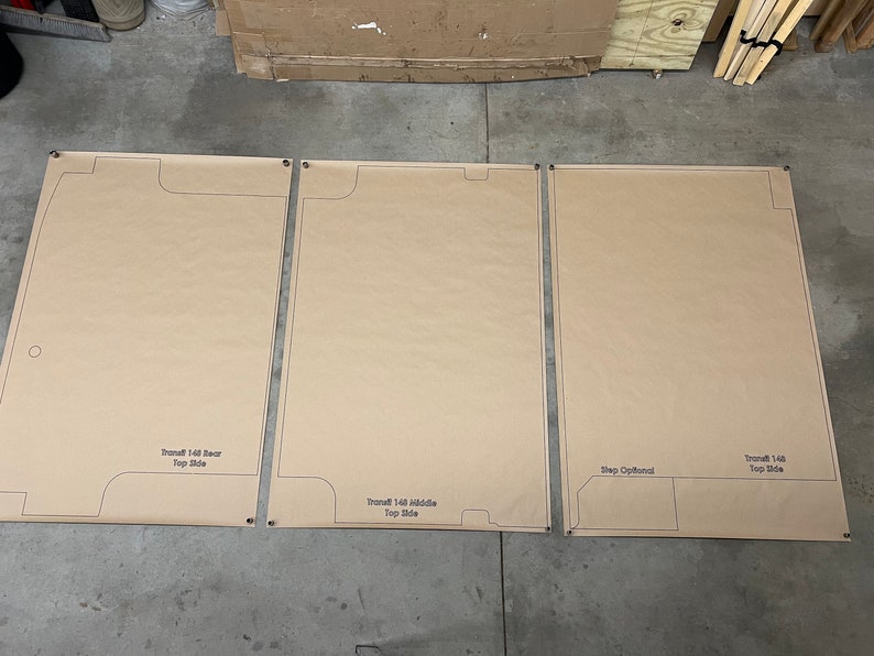 Paper Floor Template - Ford Transit - Etsy