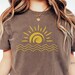 Sun Shirt, Boho Shirt, Retro Sun Tee, Beach Shirt, Sunshine Tee - Etsy