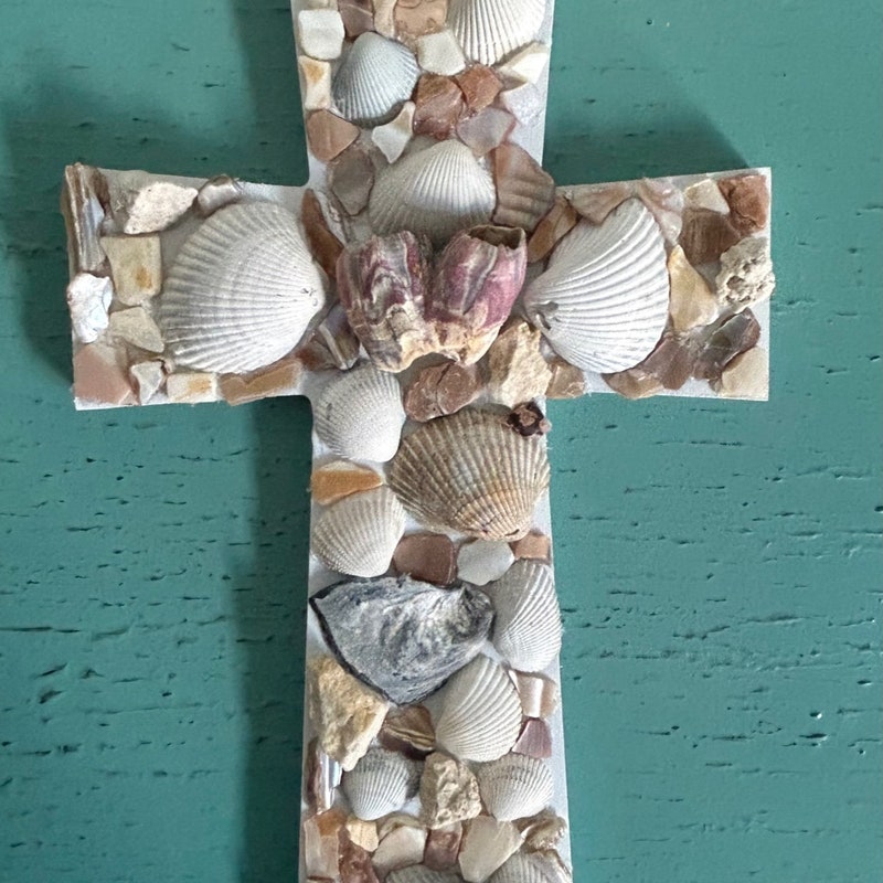 Seashell Cross - Etsy