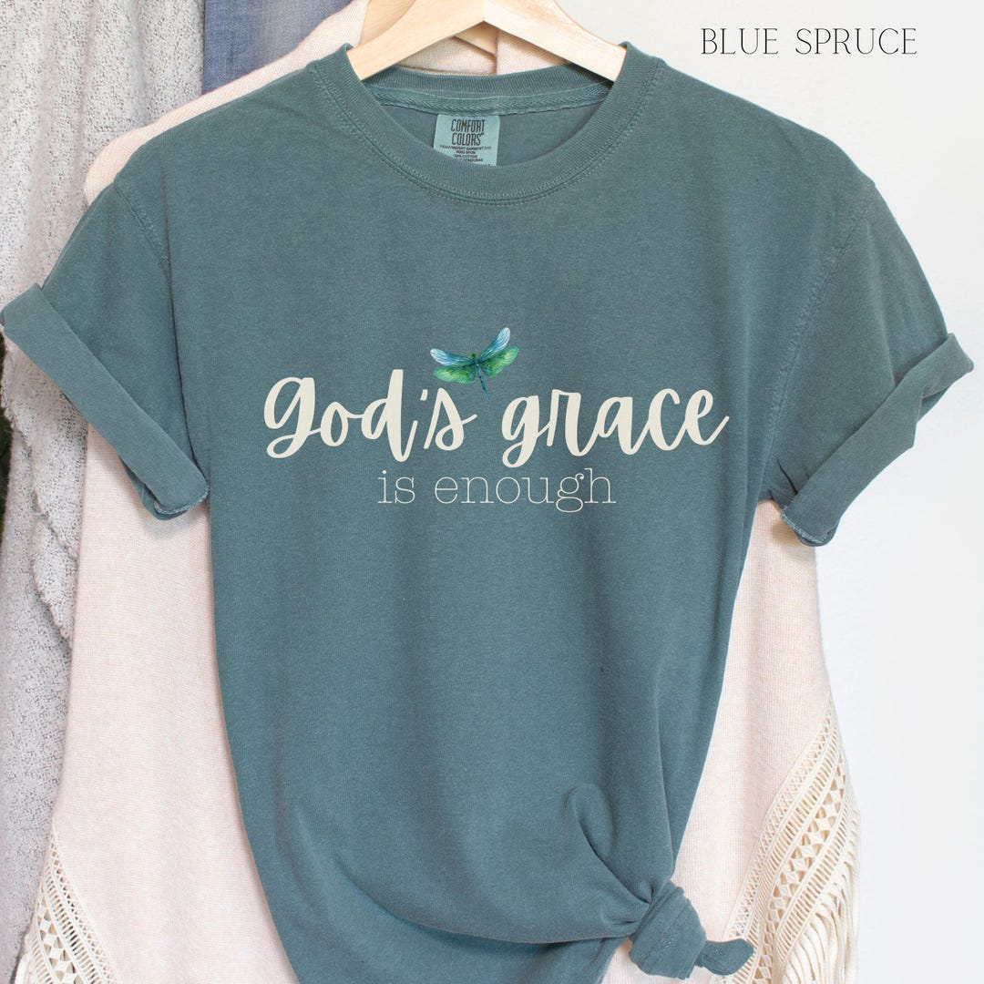 God's Grace T-shirt: Comfort Colors Christian Tee - Etsy