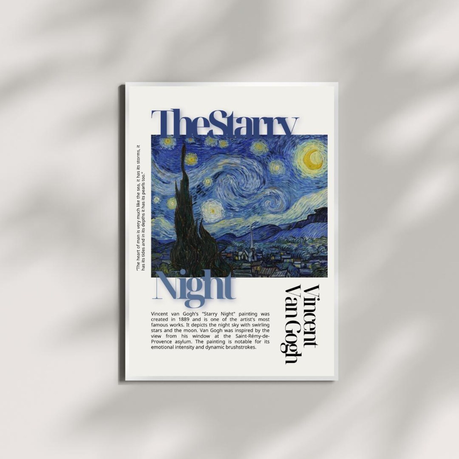Starry Night by Van Gogh - Digital Downloadable Wall Decor | Title ...