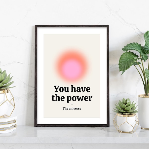 The Power Wall Art Etsy