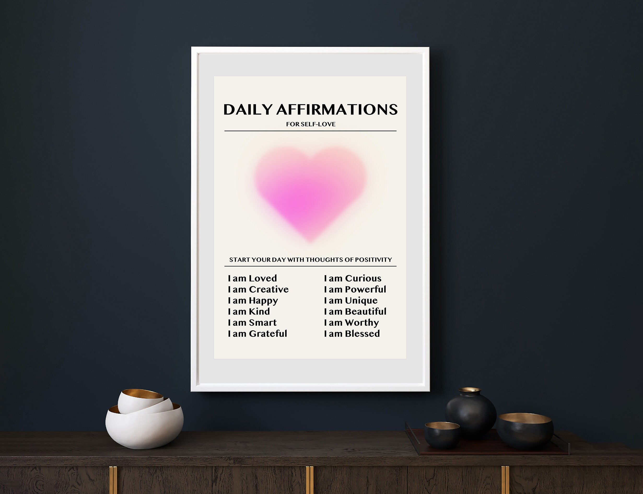 Set of 3 Daily Affirmations Posters. Good Energy. High Vibration ...