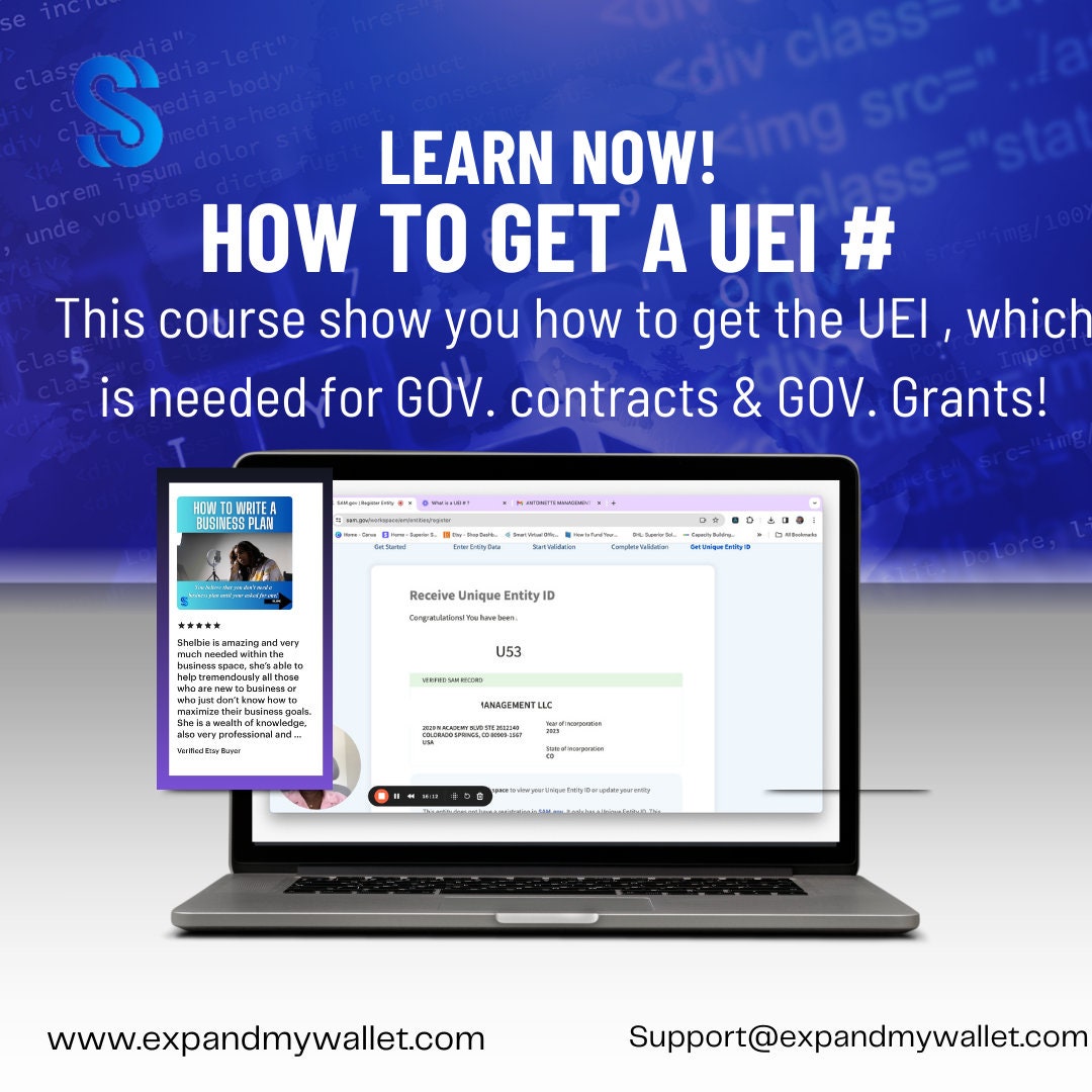 How to Get the UEI Number! - Etsy