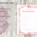 Printable Fillable Mother's Day Note | Instant Download - Etsy