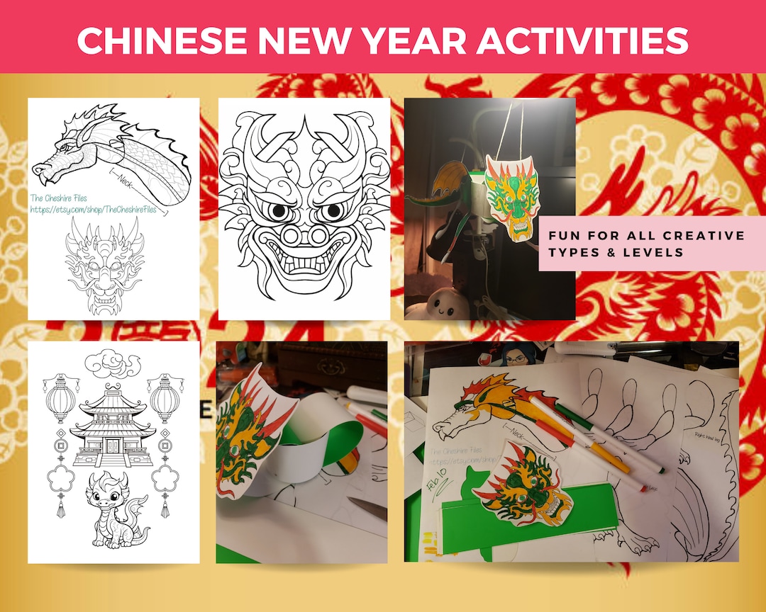 Chinese New Year Activity Pack Digital Download - Etsy