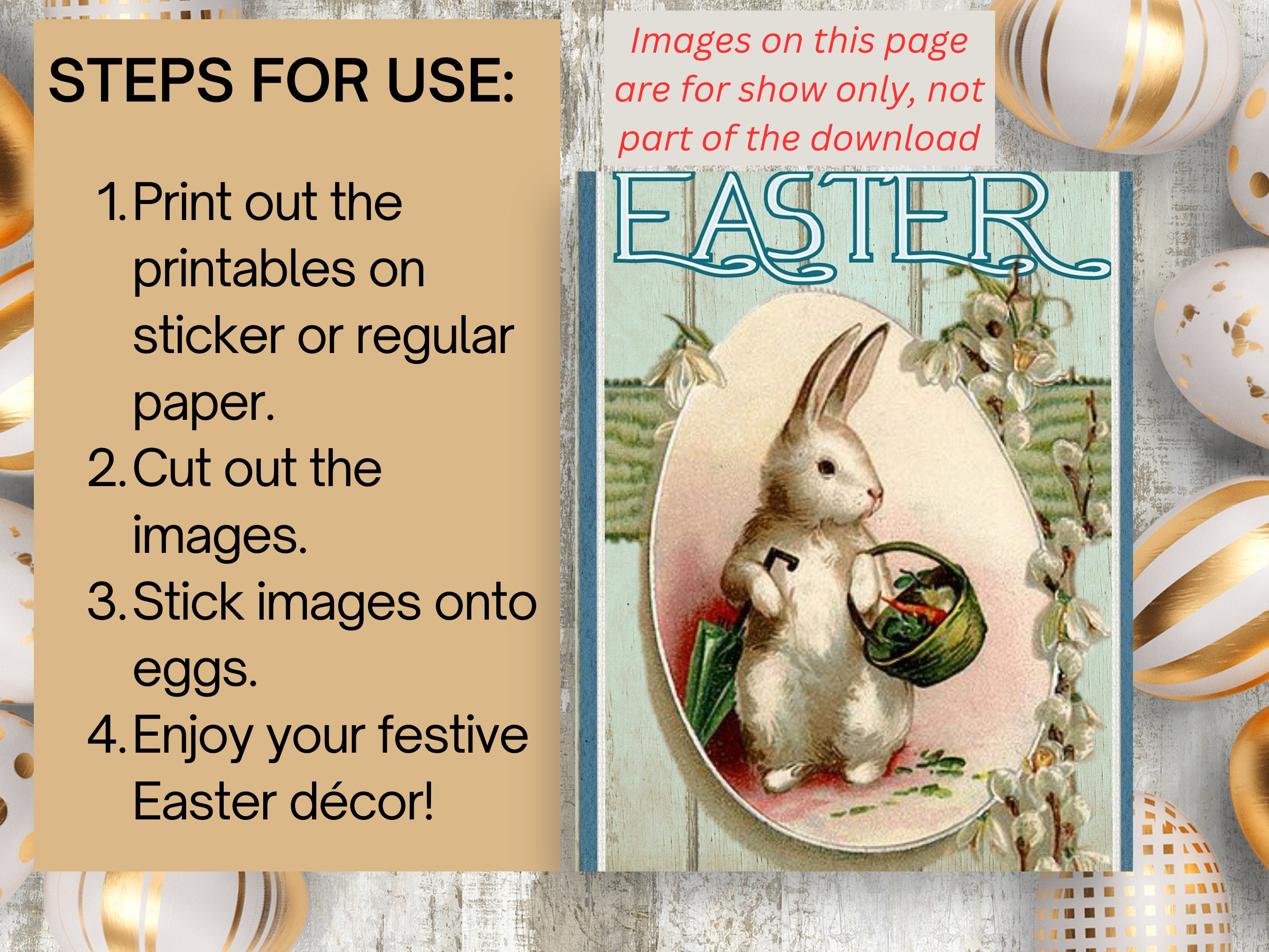 Vintage Easter Images Printables - Etsy