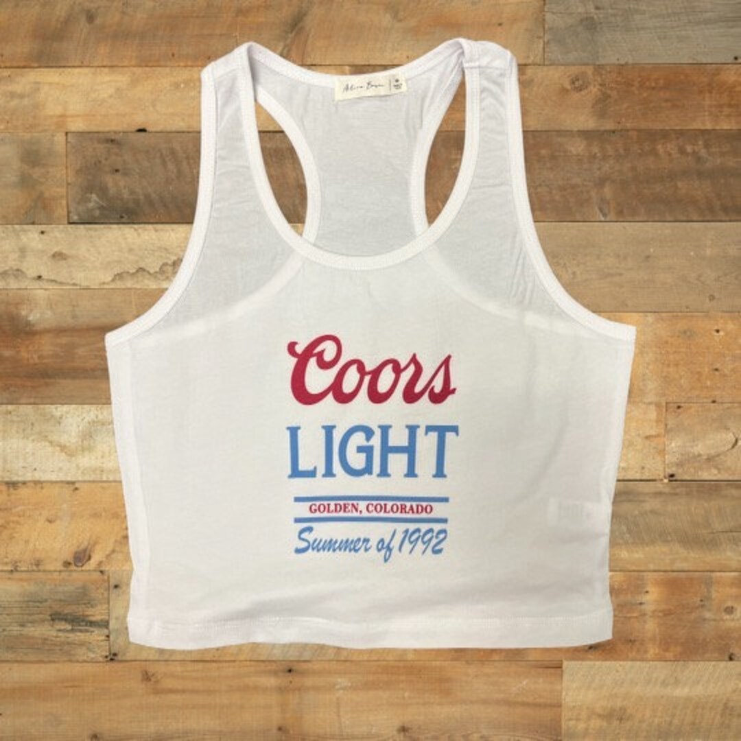 Coors Light Cropped Tank Top - Etsy