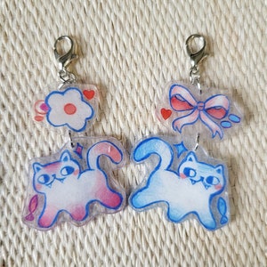 Matching Cat Keychains for Best Friends or for Couples - Cute Matching ...