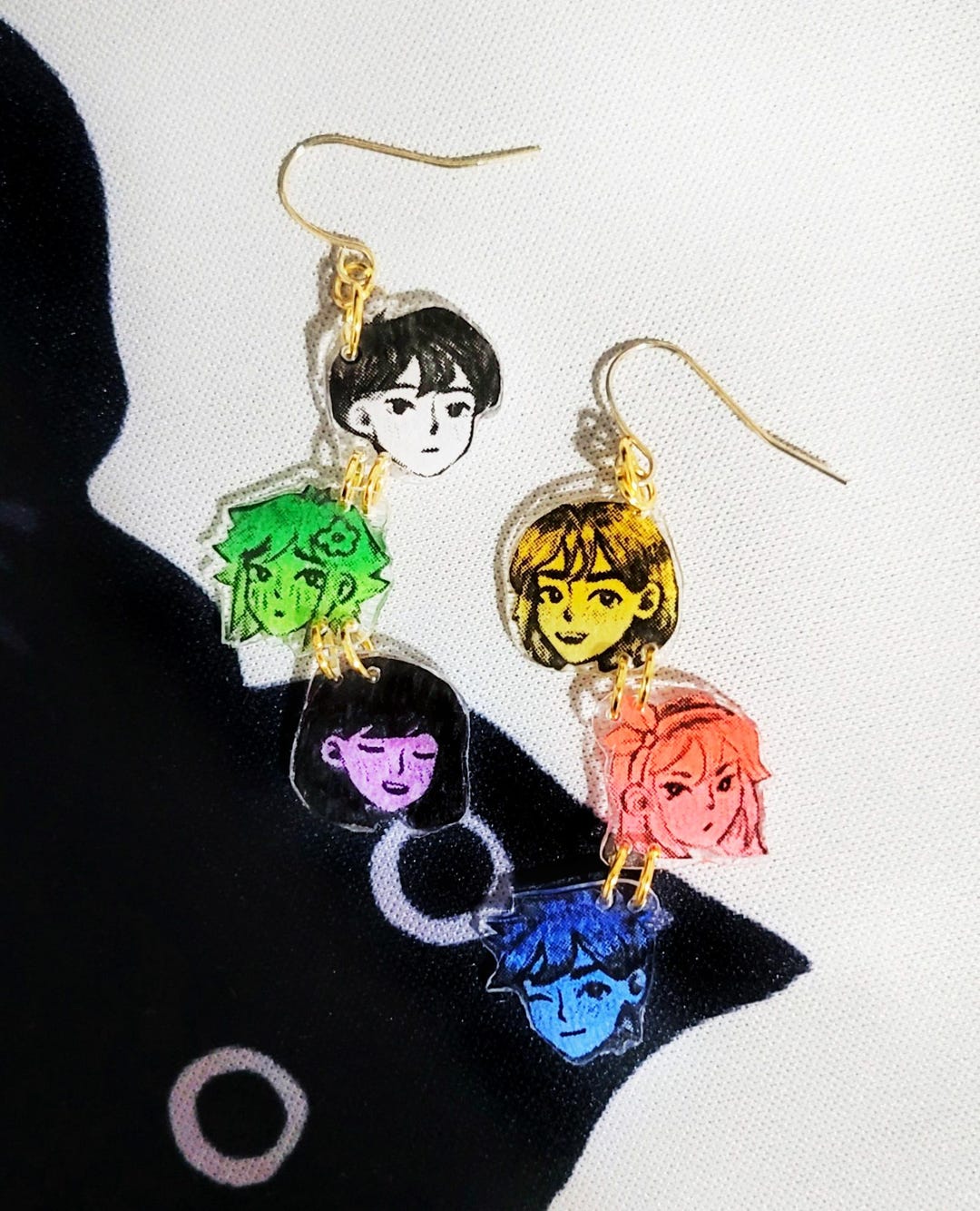 Omori Earrings/ 2pc Omori Key Chains - Omori Charm - Sunny, Kel, Aubrey ...