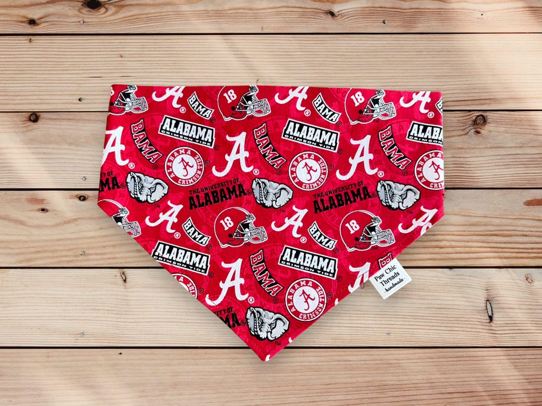 Alabama Dog Bandana/roll Ride Dog Bandana/crimson Tide Dog Bandana ...