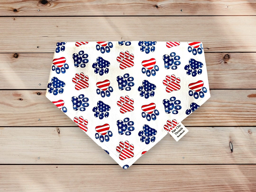 4th of July Dog Bandana/military Dog Bandana/military Service Dog ...