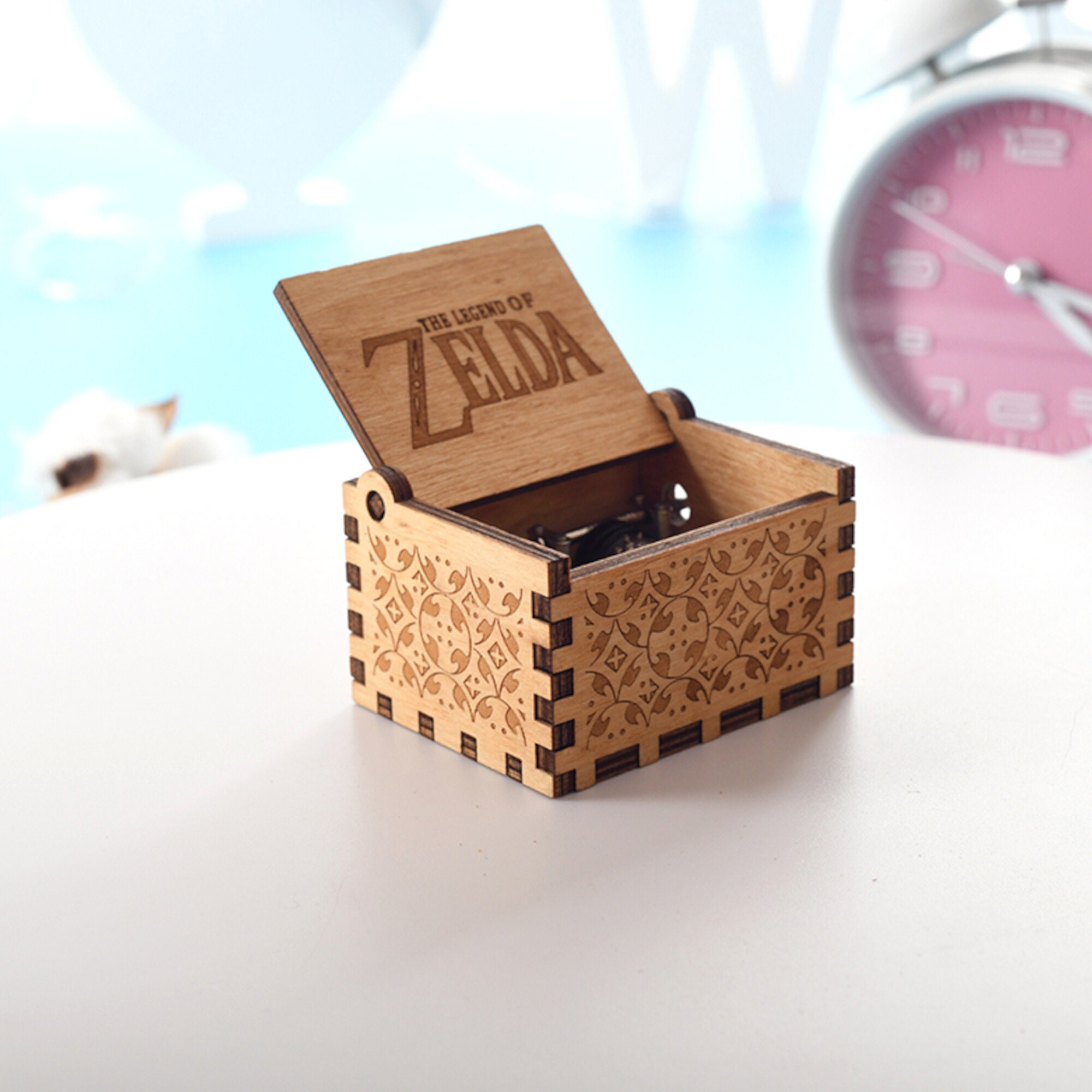 Zelda Music Box Handmade Wooden Keepsake Custom Engraved Gift Triforce ...