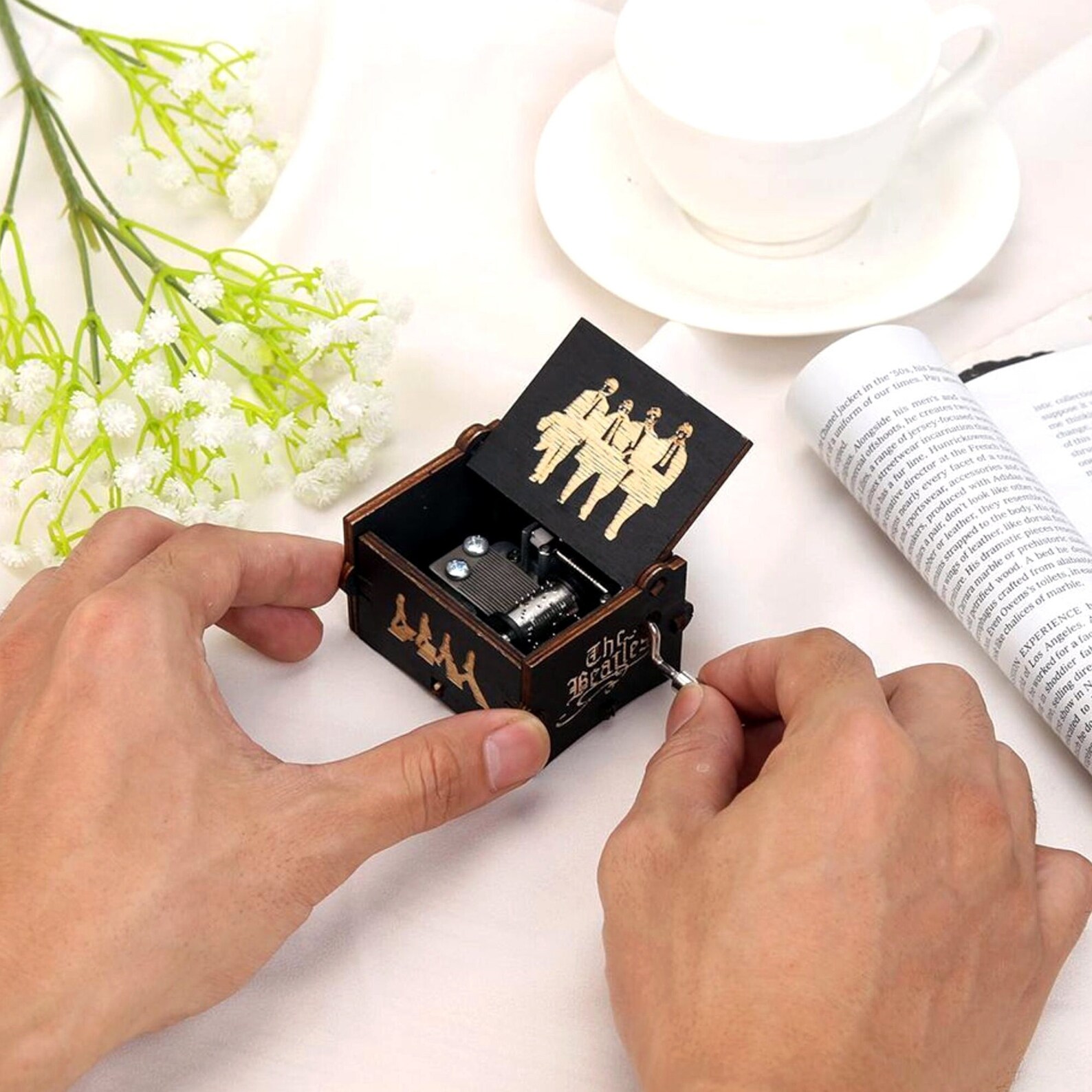 The Beatles Music Box Classic Rock the Beatles Band Decor Engraved ...