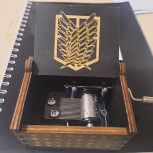 Japanese Anime Music Box Handcrafted Wooden Keepsake Custom Engraved ...