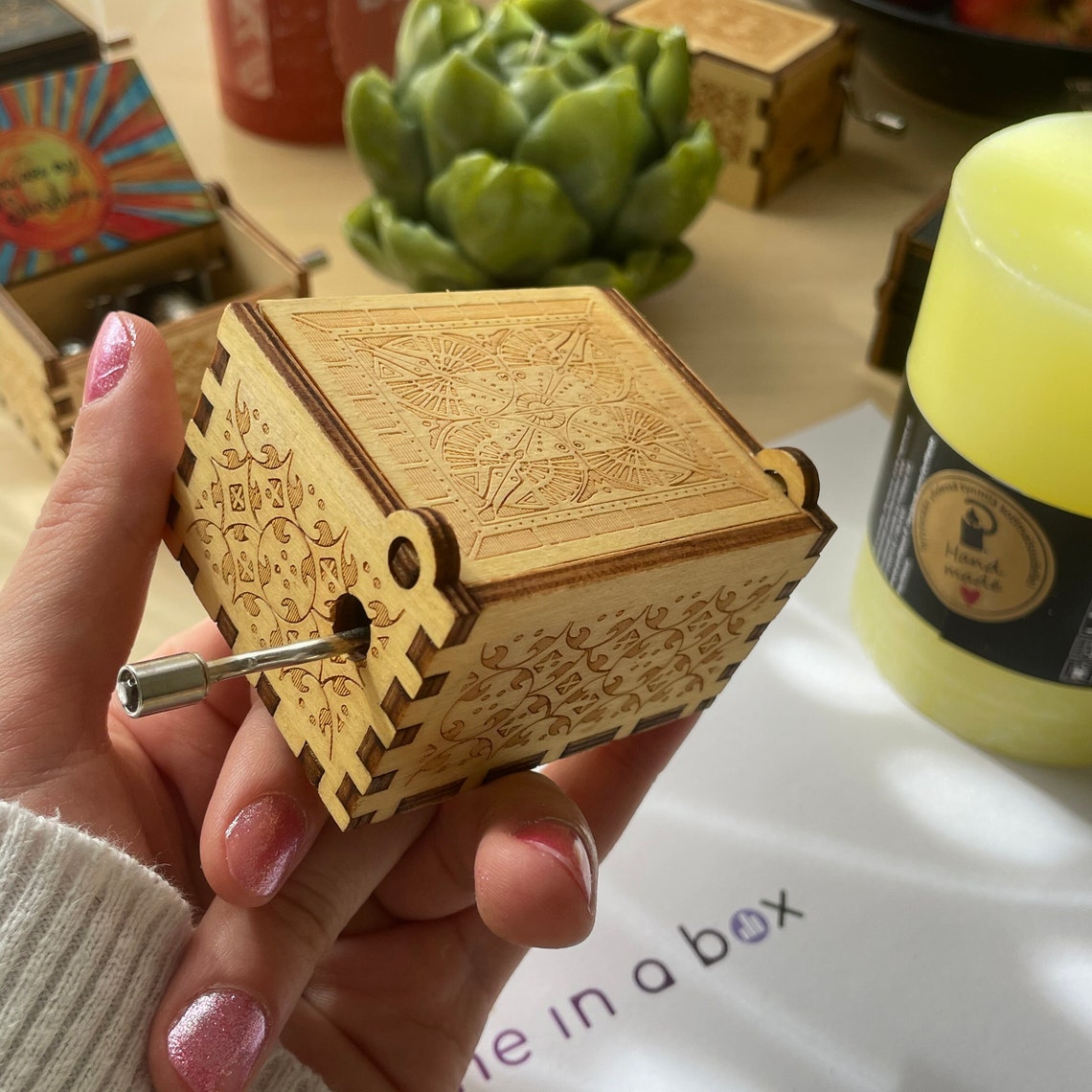 Zelda Music Box Handmade Wooden Keepsake Custom Engraved Gift Triforce ...