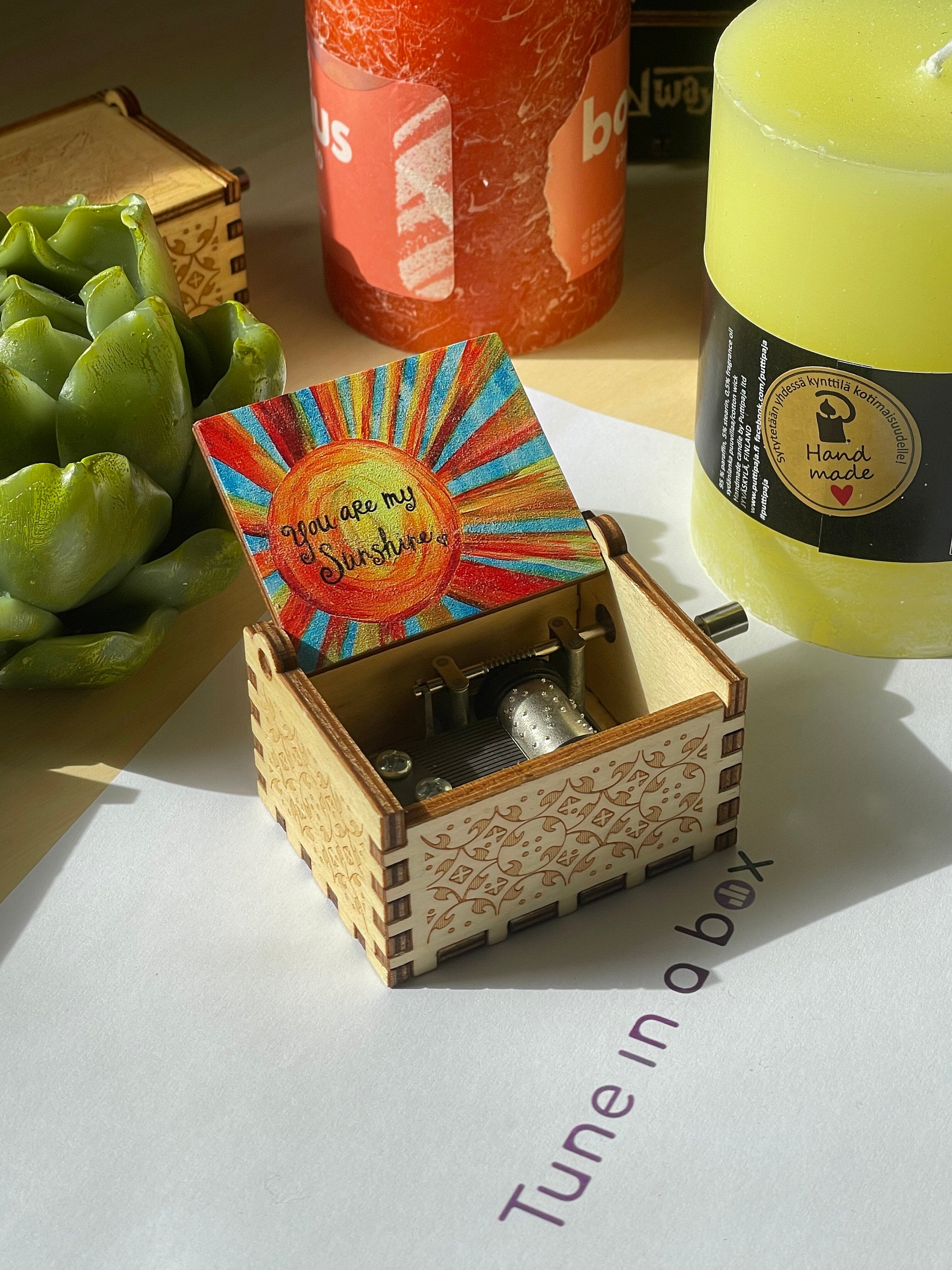 You Are My Sunshine Personalized Music Box Handmade Vintage Music Box ...