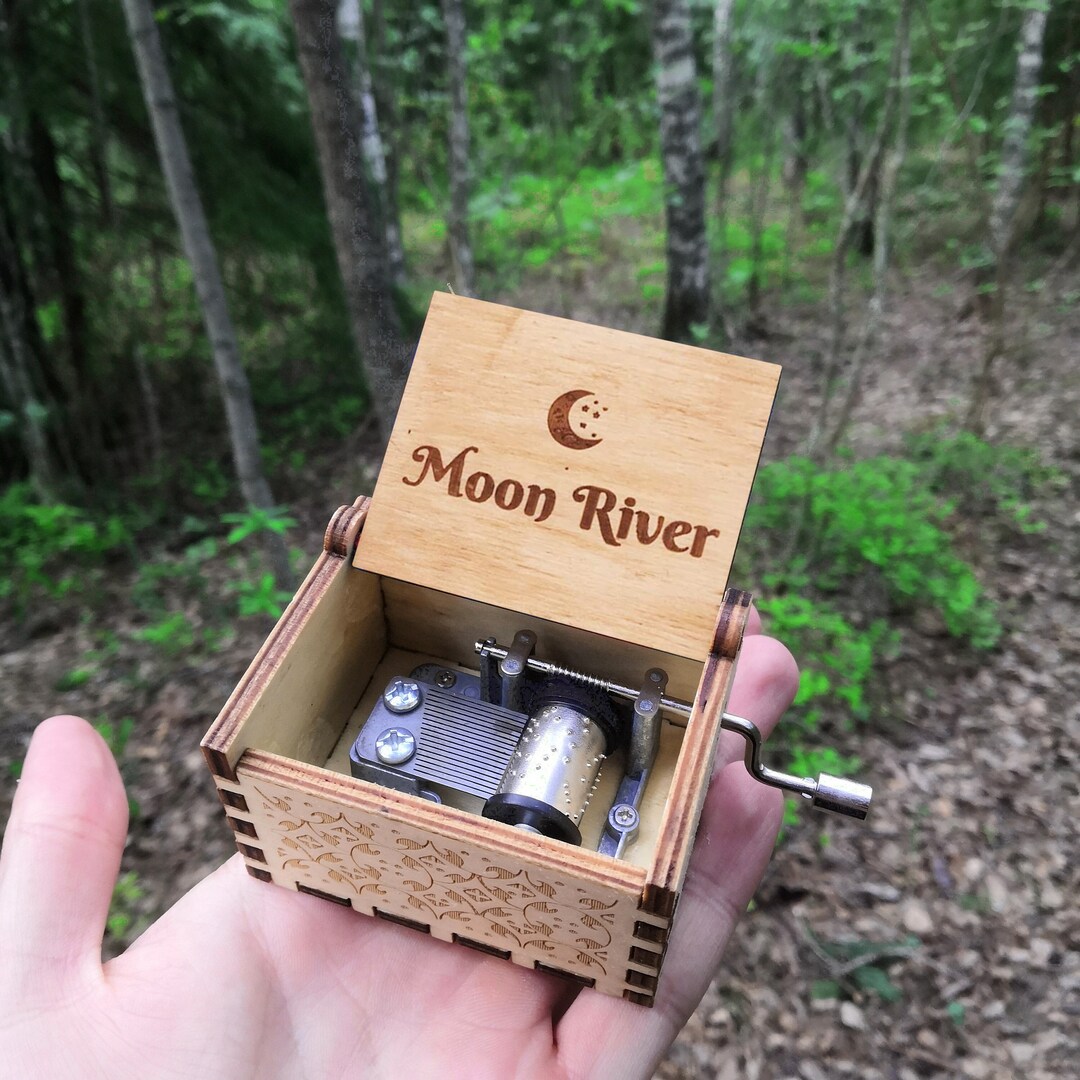 Moon River Music Box Vintage Handcrafted Music Box Gift Home Decor for ...
