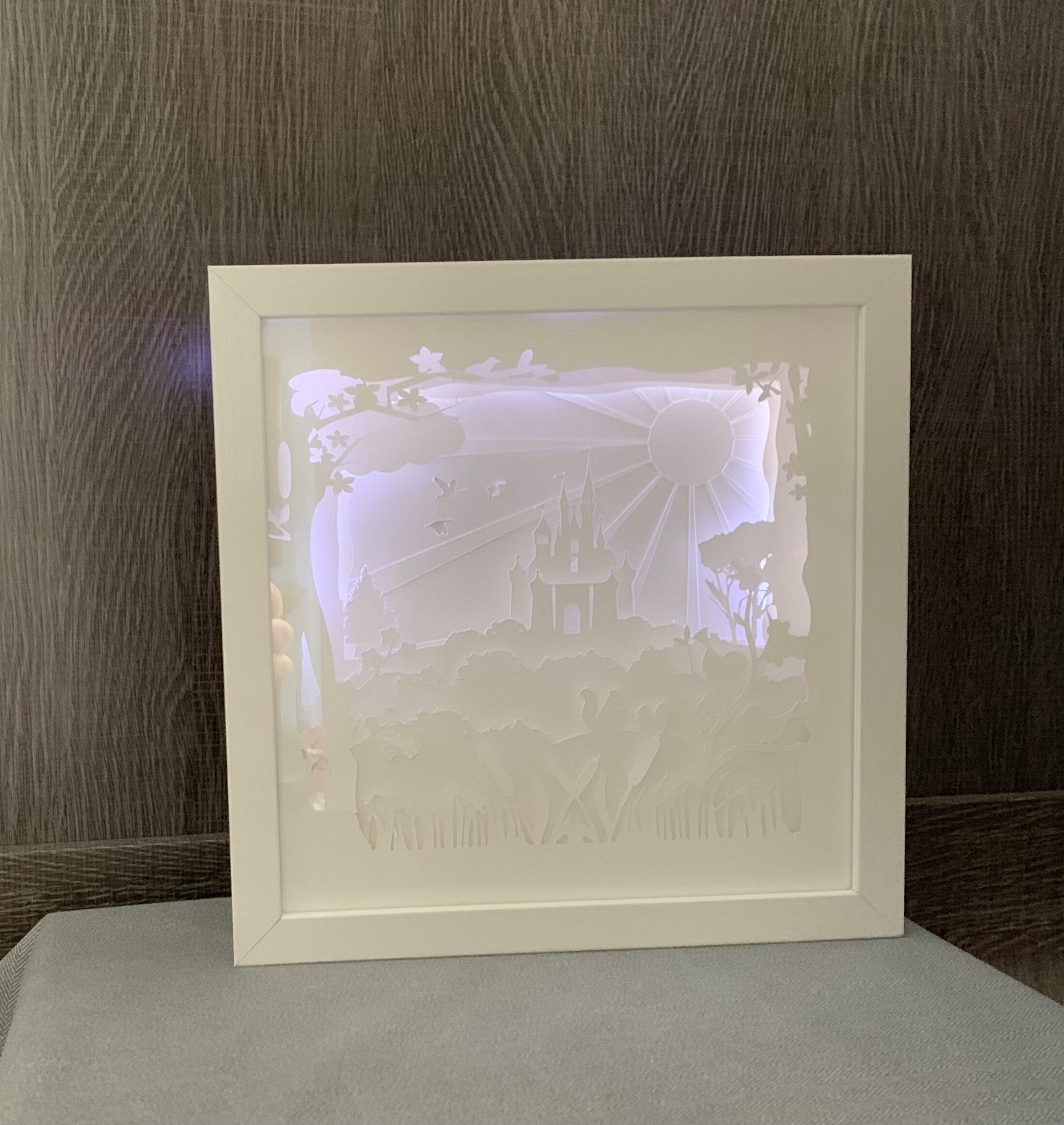 Castle Layered Paper Shadow Box With Lights - Etsy