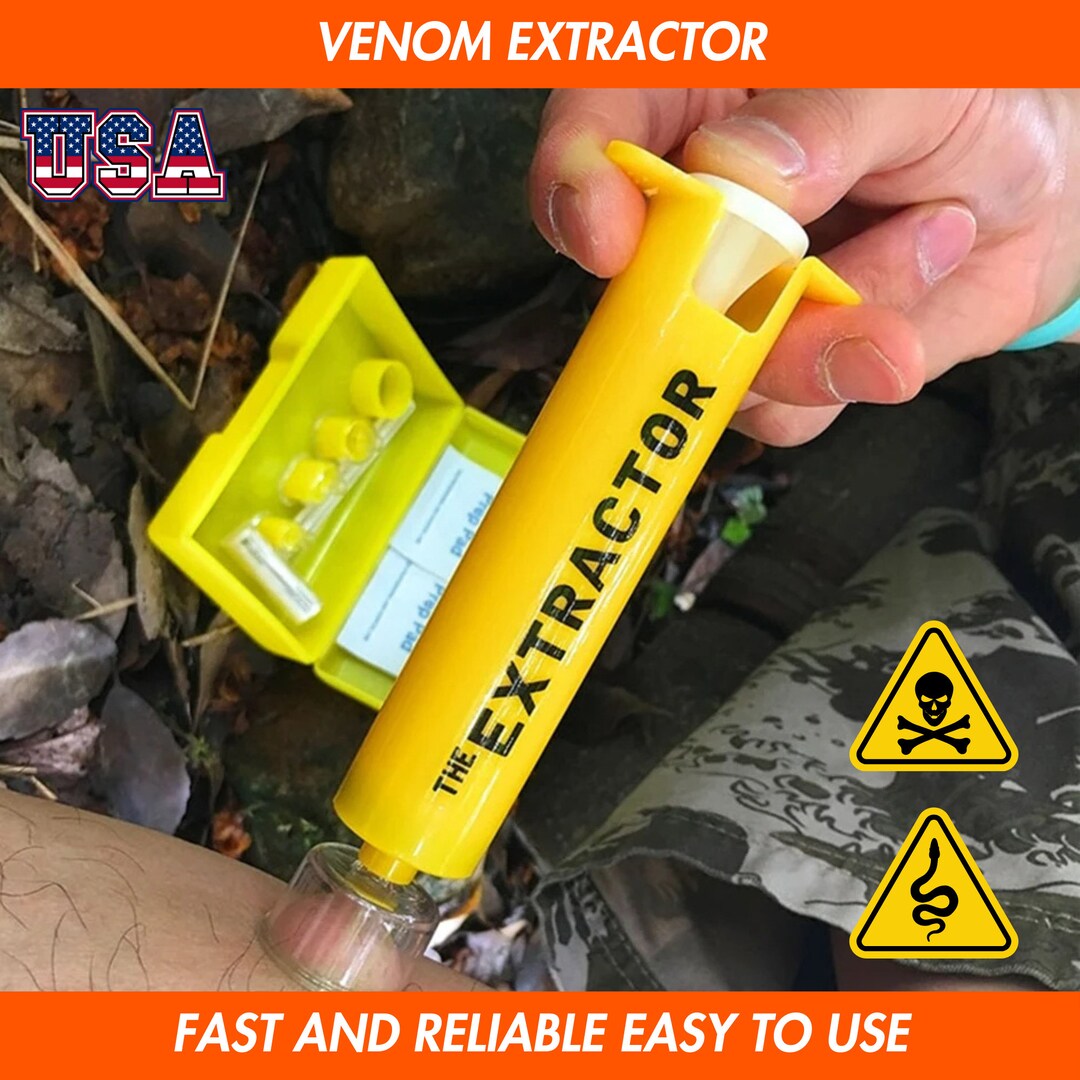 Venom Extractor Snake and Insect Bite First Aid Kit: Essential Outdoor ...