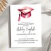 Graduation Invitation Template, Class of 2024, Pink Graduation Hat ...