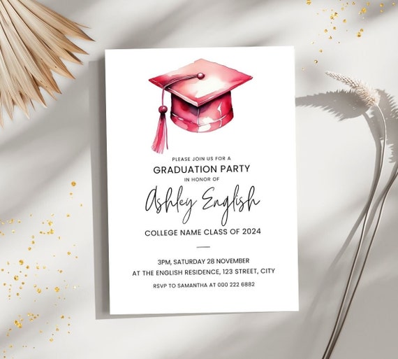 Graduation Invitations 2024 Templates