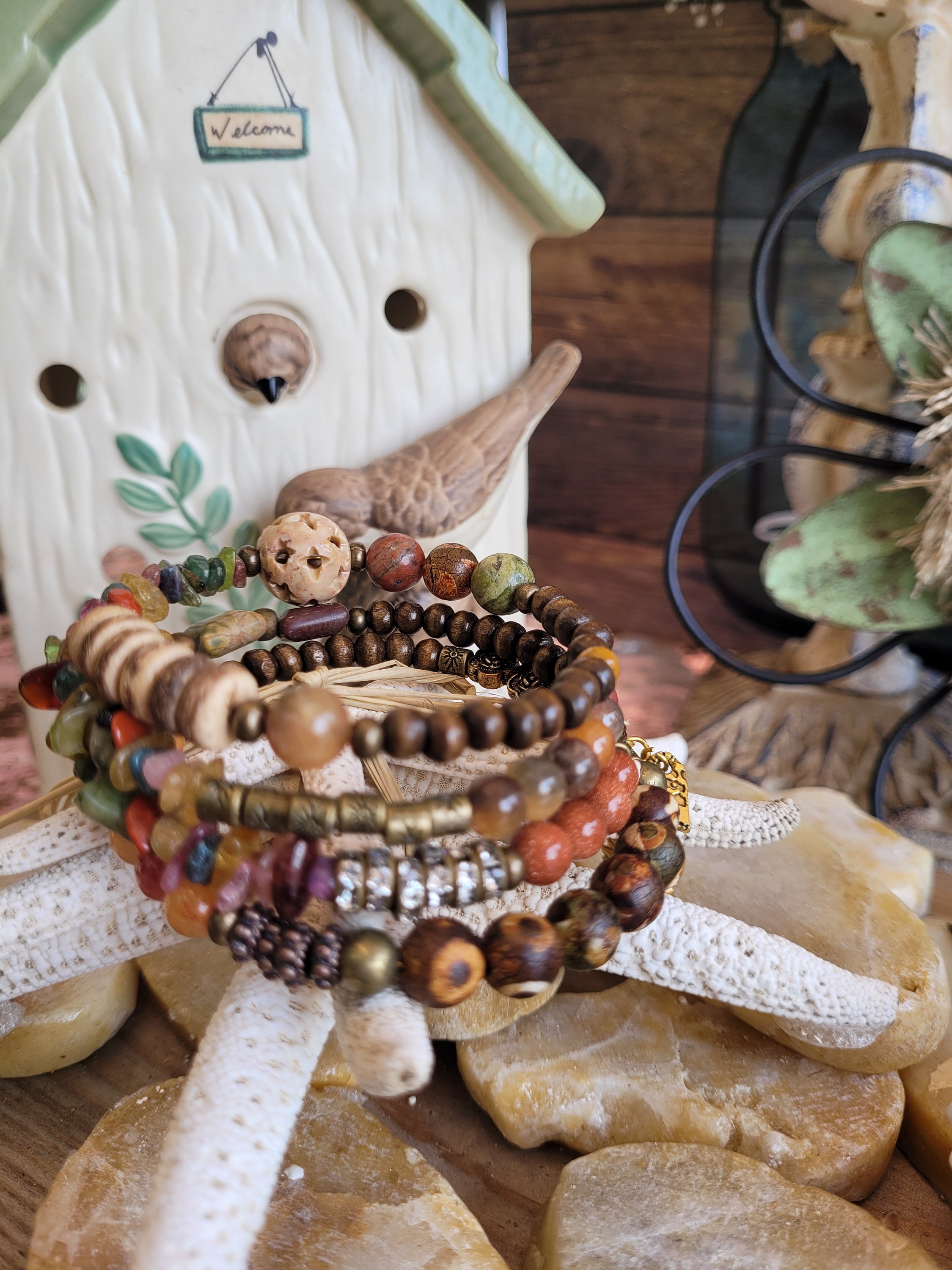 Stylish Stone Handmade Boho Bracelet - Etsy