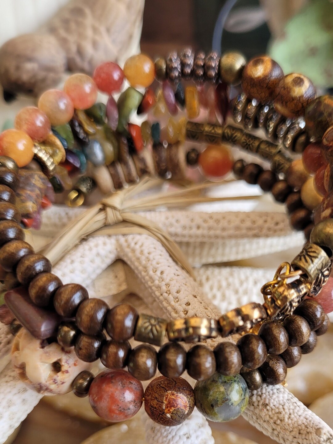 Stylish Stone Handmade Boho Bracelet - Etsy