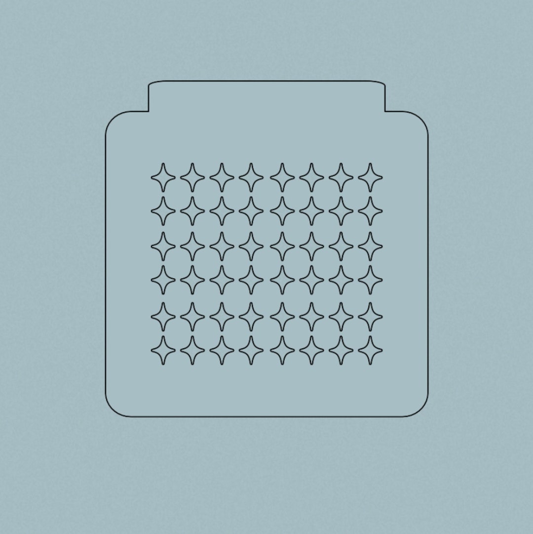 Sparkle Sprinkle Stencil 4 X 3.75 X 0.25mm - Etsy