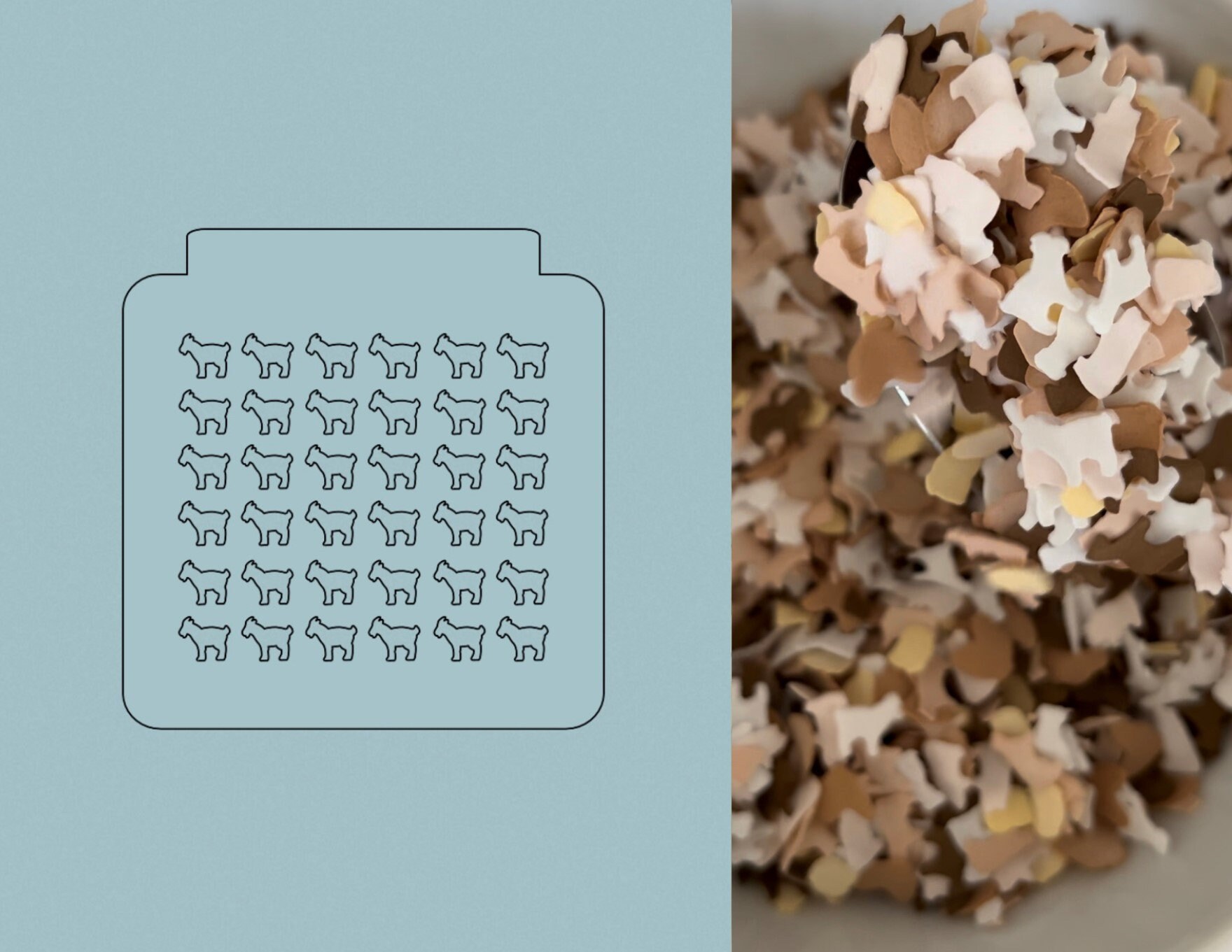 Goat Sprinkle Stencil 4 X 3.75 X 0.25mm - Etsy