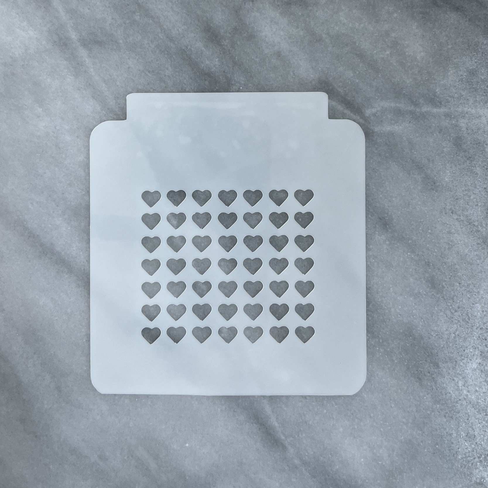 Heart Sprinkle Stencil - Etsy