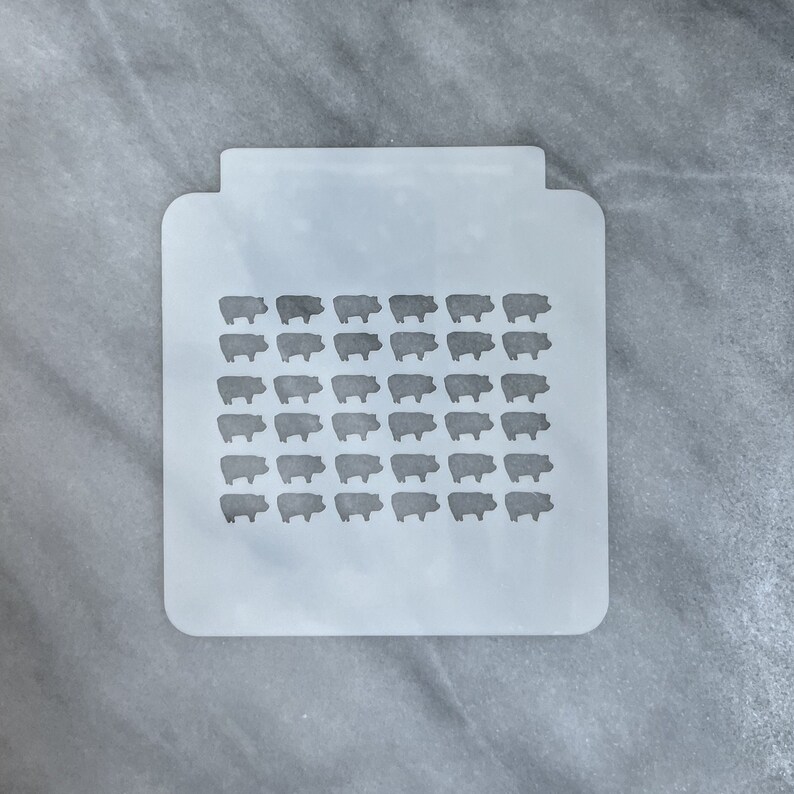 Pig Sprinkle Stencil - Etsy