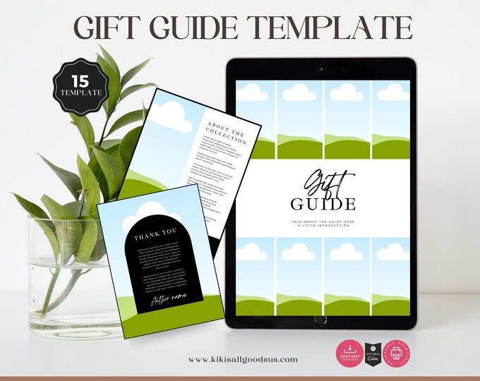 Editable Gift Guide Template | Holiday Gift Guide | Neutral ...
