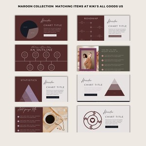 Maroon Canva Slide Deck Templates: Coaching & Business Presentations - Etsy