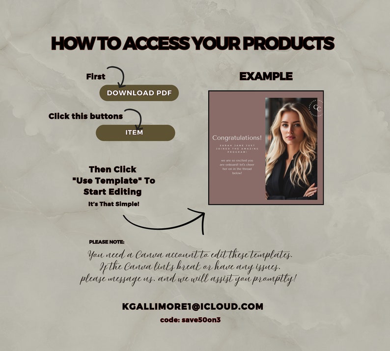 Social Media Course Launch Post Template EDIT in Canva, Coaching ...