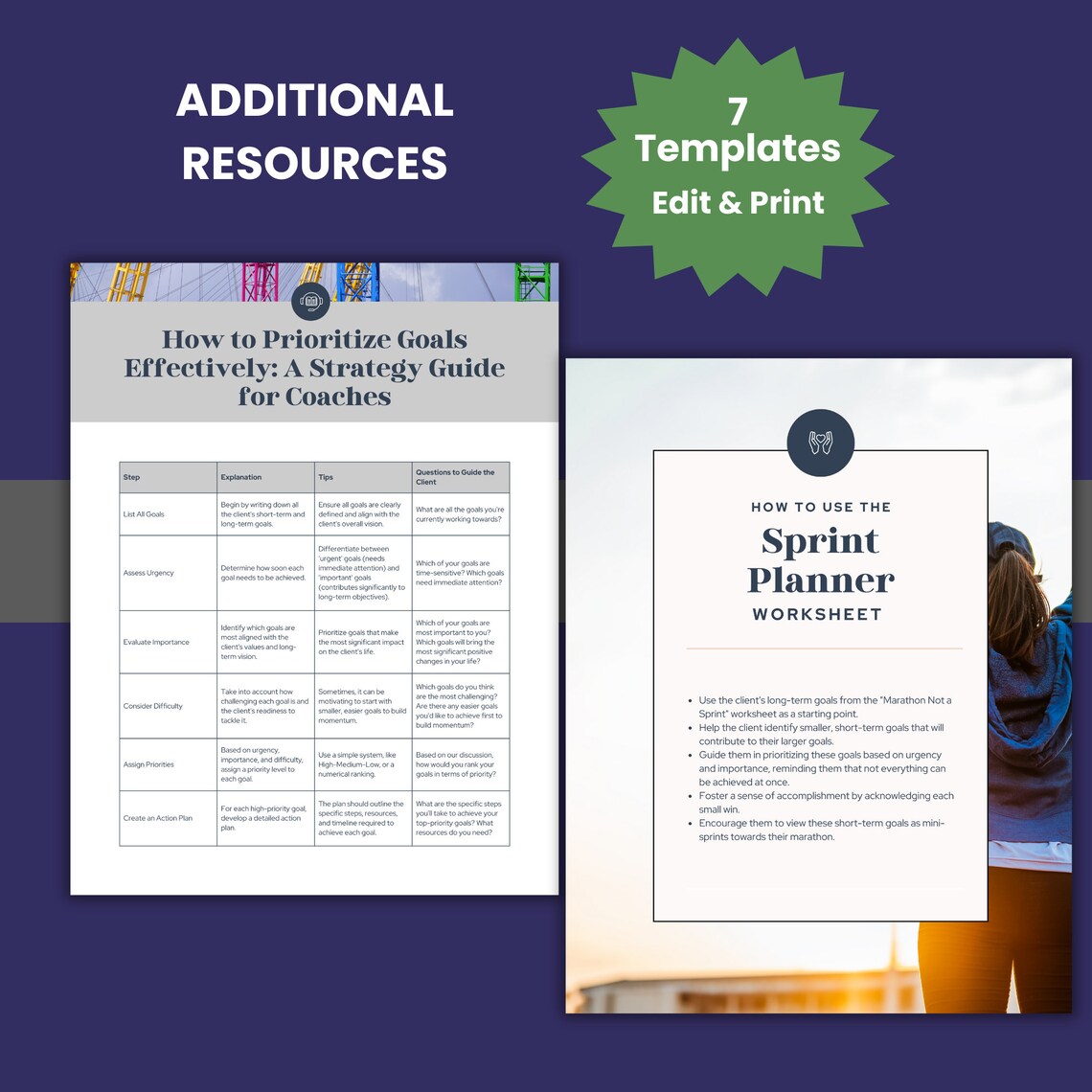Sprint Planner Set: Resource Planning & Strategy Guide (templates) - Etsy