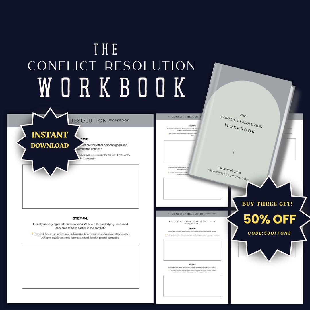 Conflict Resolution Workbook: Instant PDF With Tips for Strengthening ...