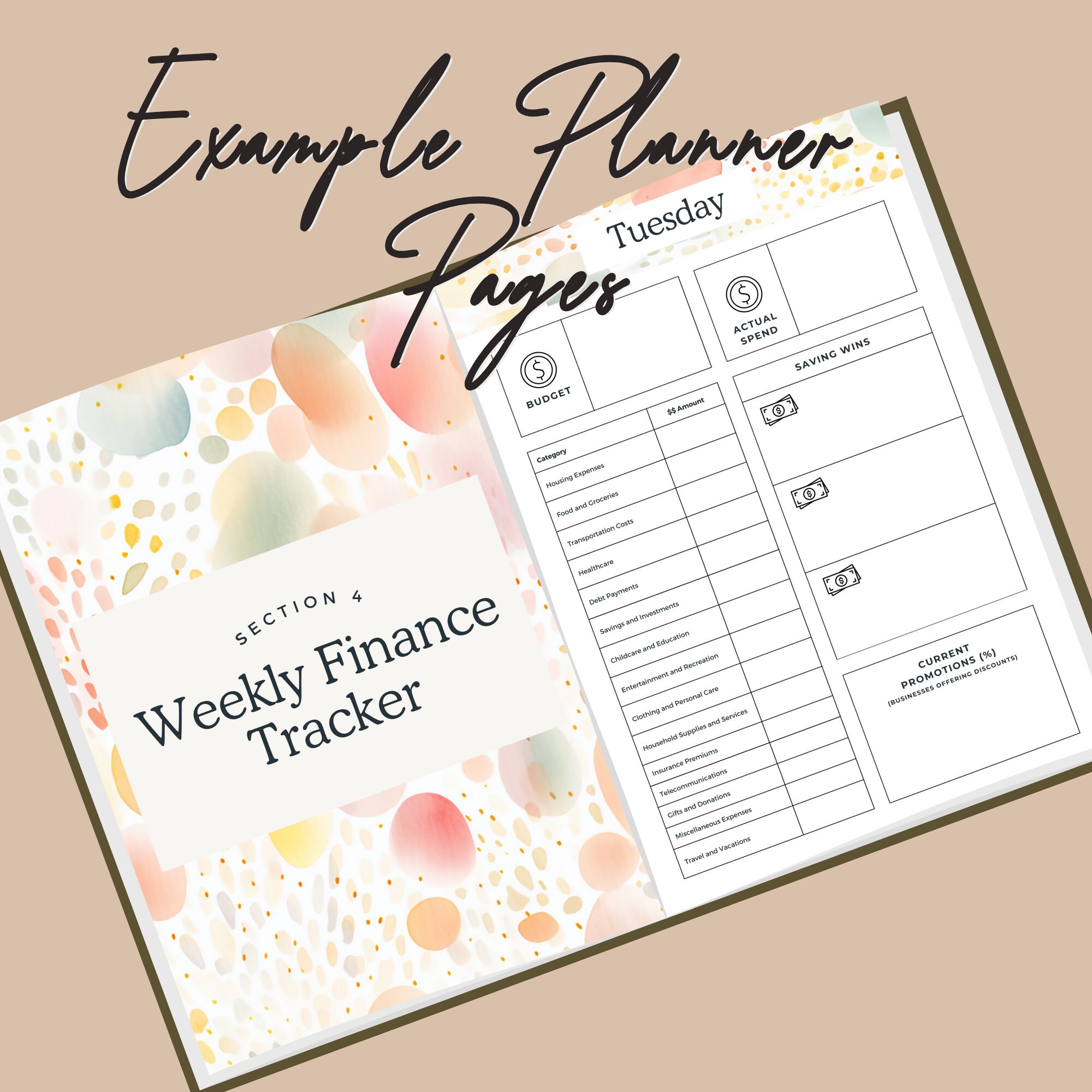 Budget Finance Planner ROADMAP Printable, Digital Budget Journal Ipad ...