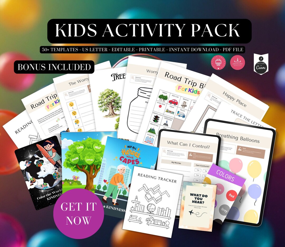 Kids Activity Kit, Fun & Engaging Activities for Travel or Home Boost ...