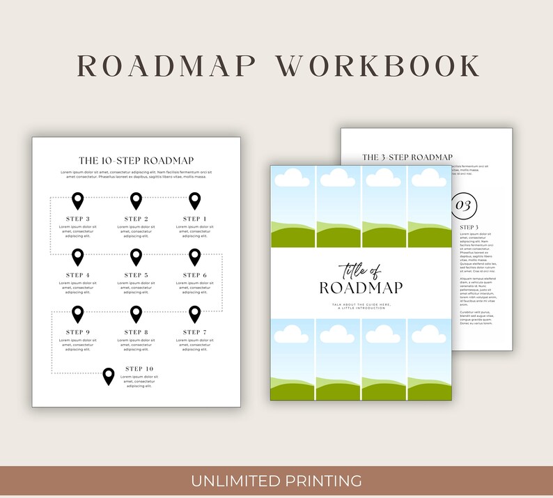 Roadmap Workbook Canva Template: for Project Managers, Educators, and ...