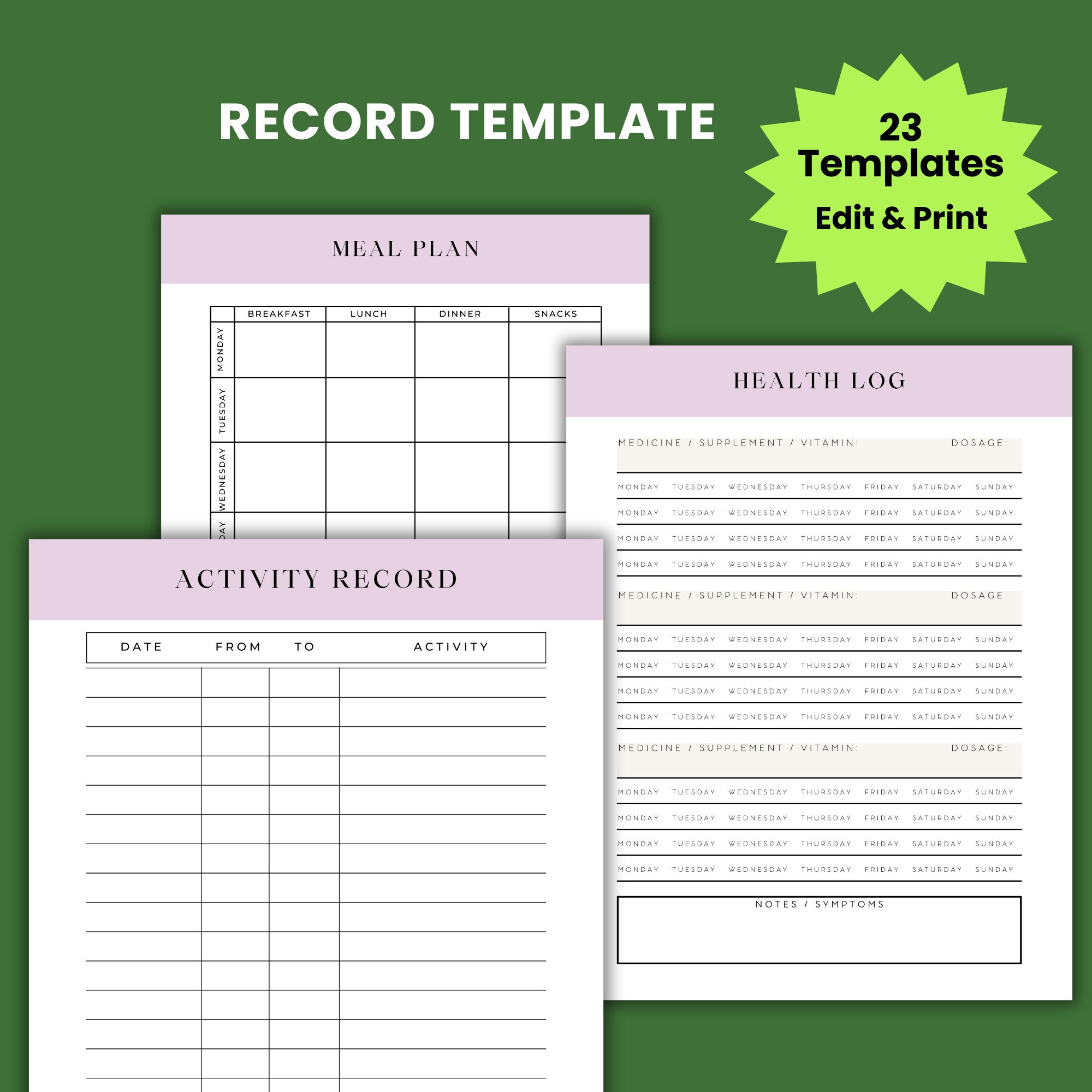 Child Growth Planning: Milestones and Assessment Tracker Moms Little ...