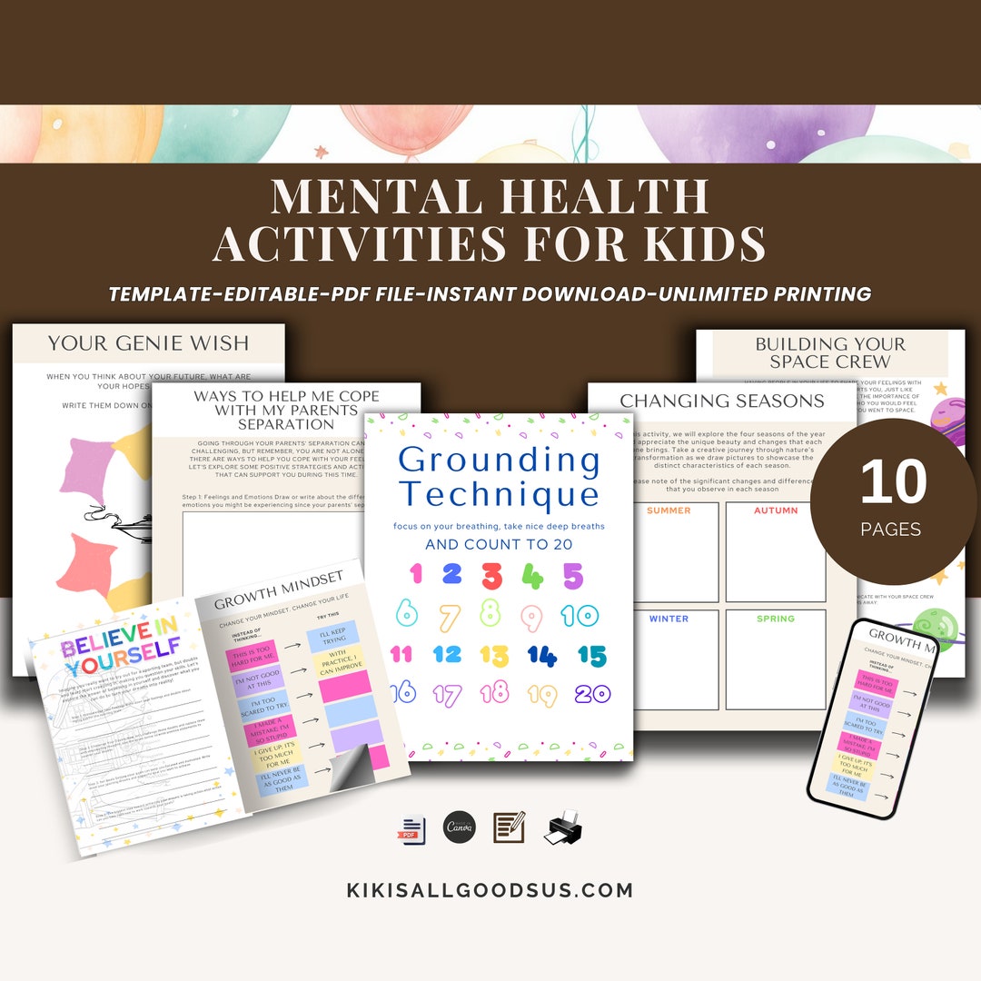 Kids Mental Health Activities: Mindfulness, Gratitude, Affirmations ...