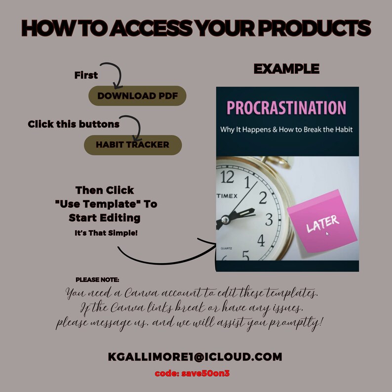 Master Your Productivity: Printable Coping Skills Ebook Planner for Overcoming Procrastination ...