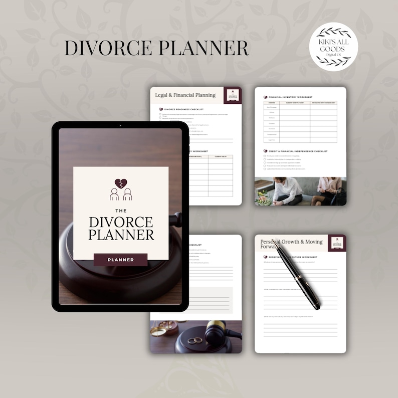 Divorce Planner: Printable Checklists for Legal, Financial, and Co ...