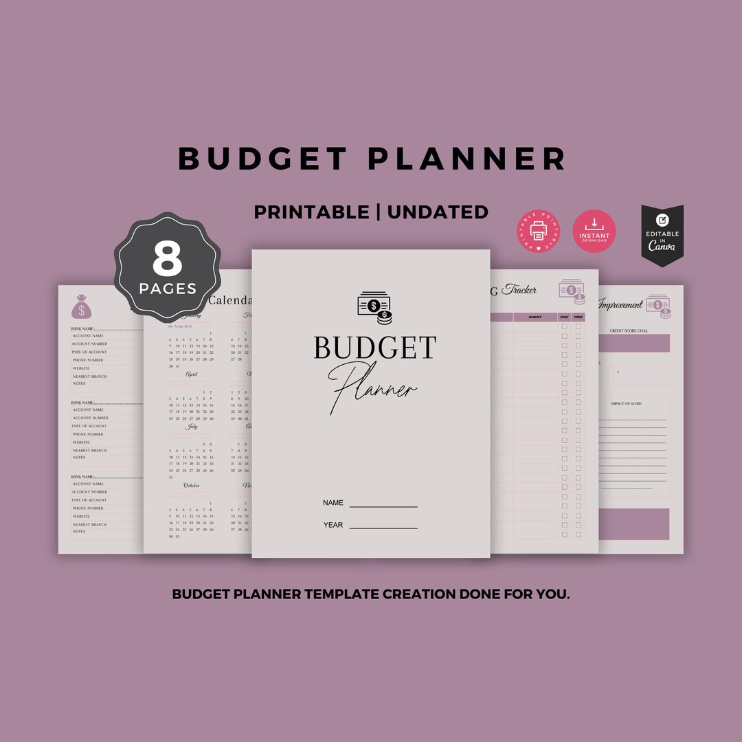 Digital Budget Planner, Digital Planner, Budget Planner, Digital ...