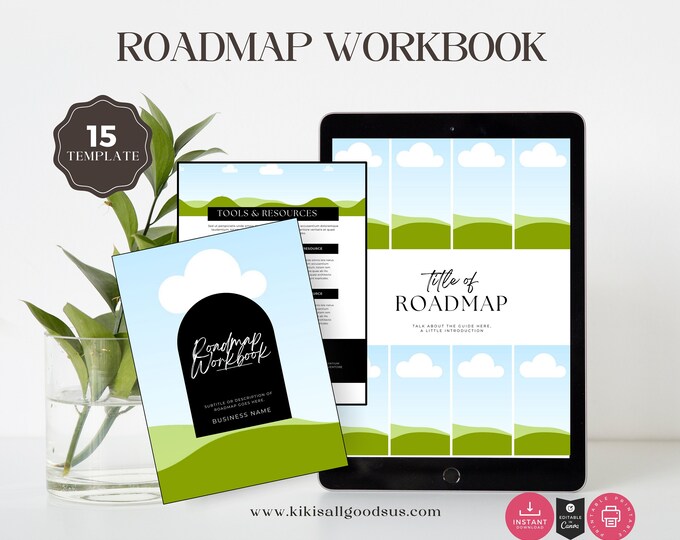 Road Map Template Canva Klient Road Map Kurs Ebook Road Maps ...