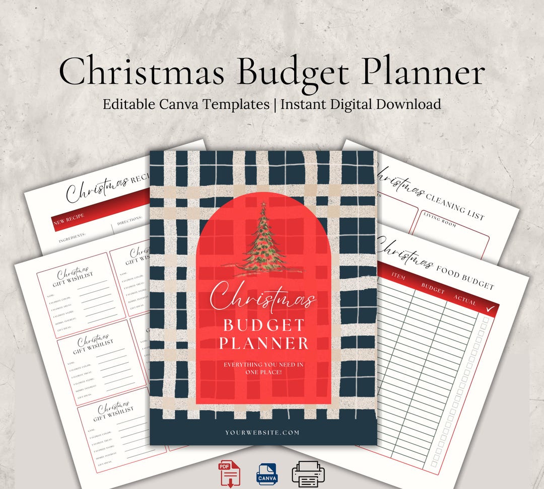 Christmas Budget Planner | Holiday Expense Tracker & Gift List ...