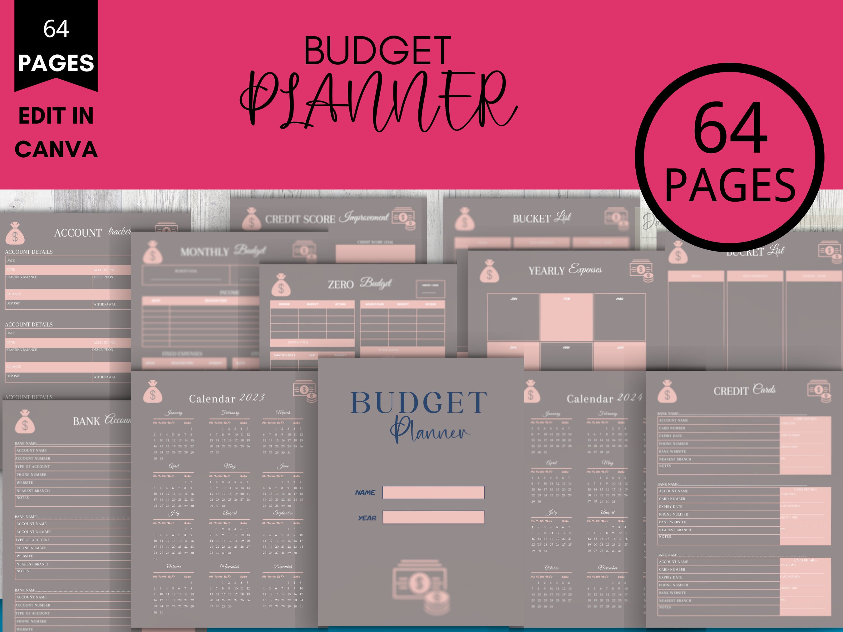 Digital Budget Planner Digital Planner Budget Planner - Etsy